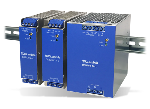 DRB DIN Rail Power Supplies - TDK-Lambda | Mouser