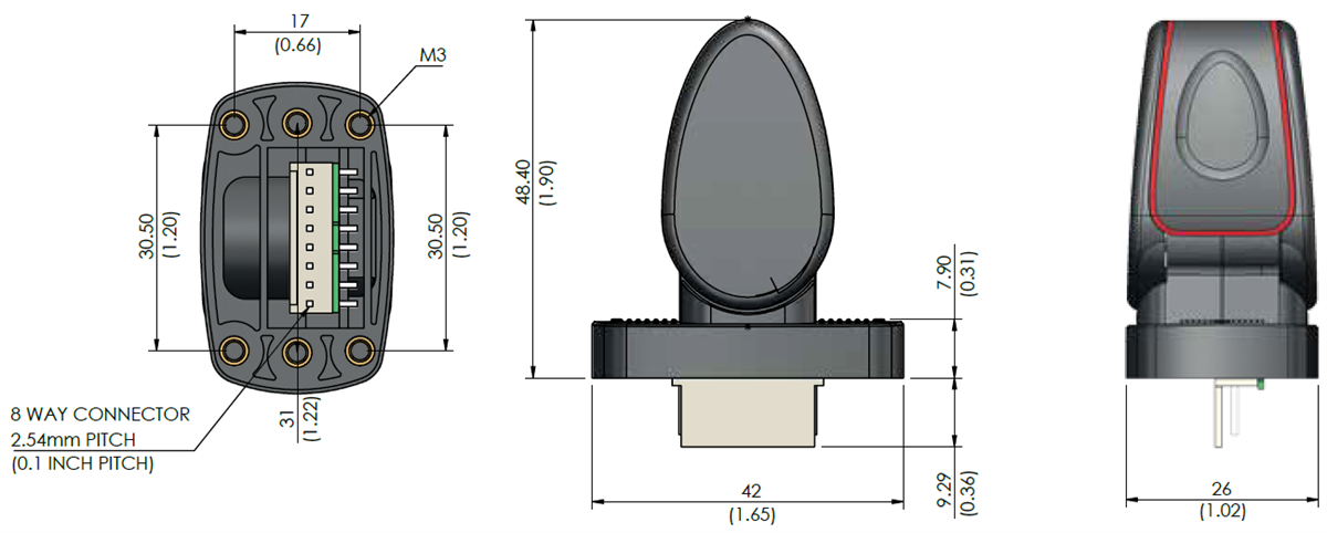 BL Miniature Paddle Joystick Controllers - Apem | Mouser