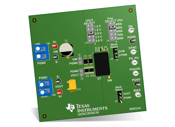 LMZM33606EVM Power Module Evaluation Board - TI | Mouser