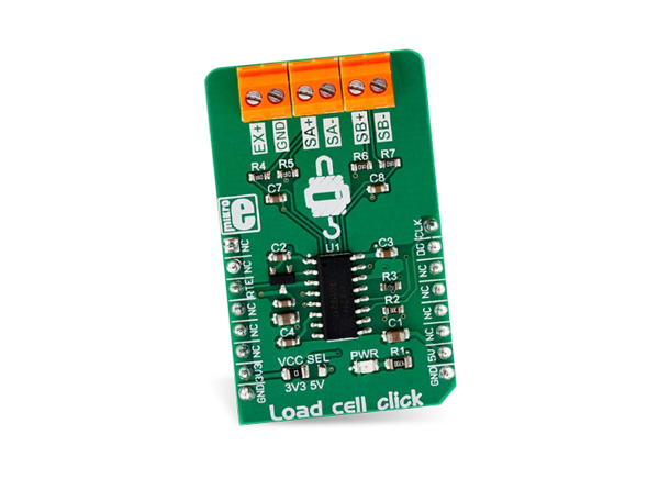 MIKROE-3168 Load Cell Click - Mikroe | Mouser