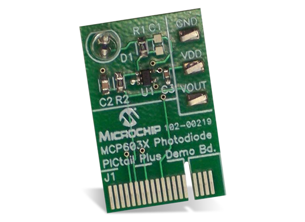 MCP6031 Photodiode PICtail™ Plus Demo Board - Microchip Technology | Mouser