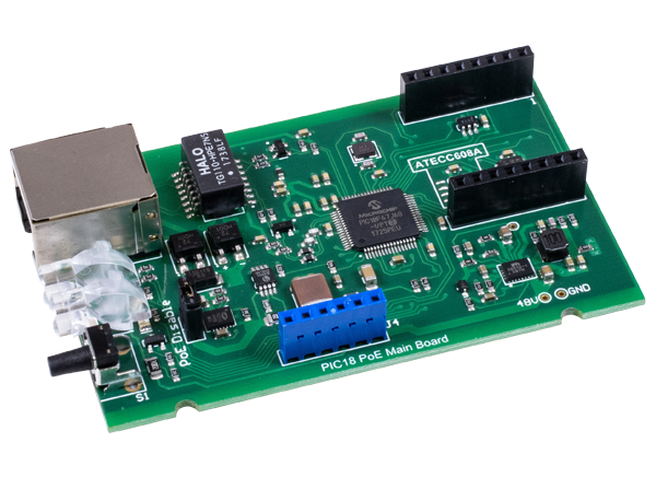 DM160230 PIC18 PoE Main Board - Microchip Technology | Mouser