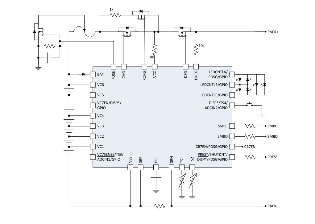 bq40Z80 Battery Pack Manager - TI | Mouser