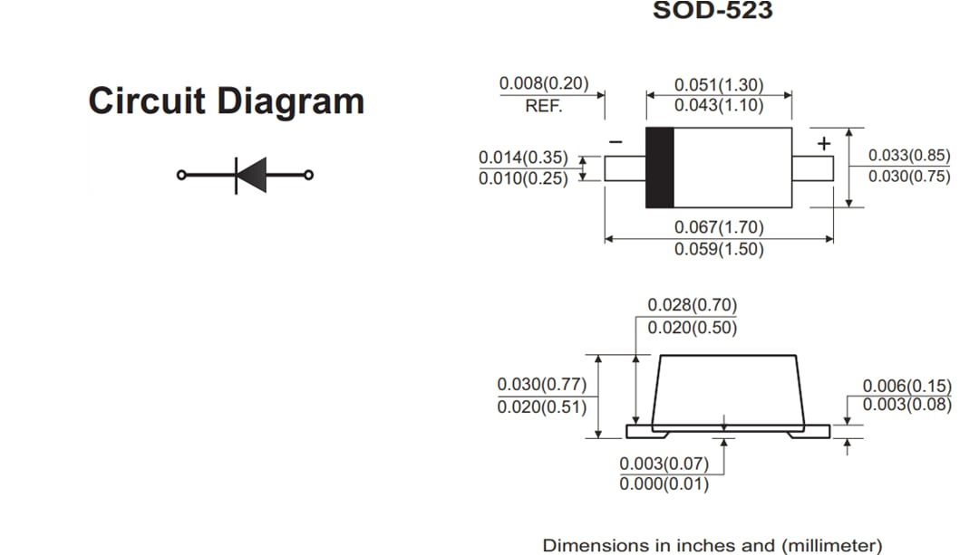 1N4148WT-HF SMD Switching Diode - Comchip | Mouser