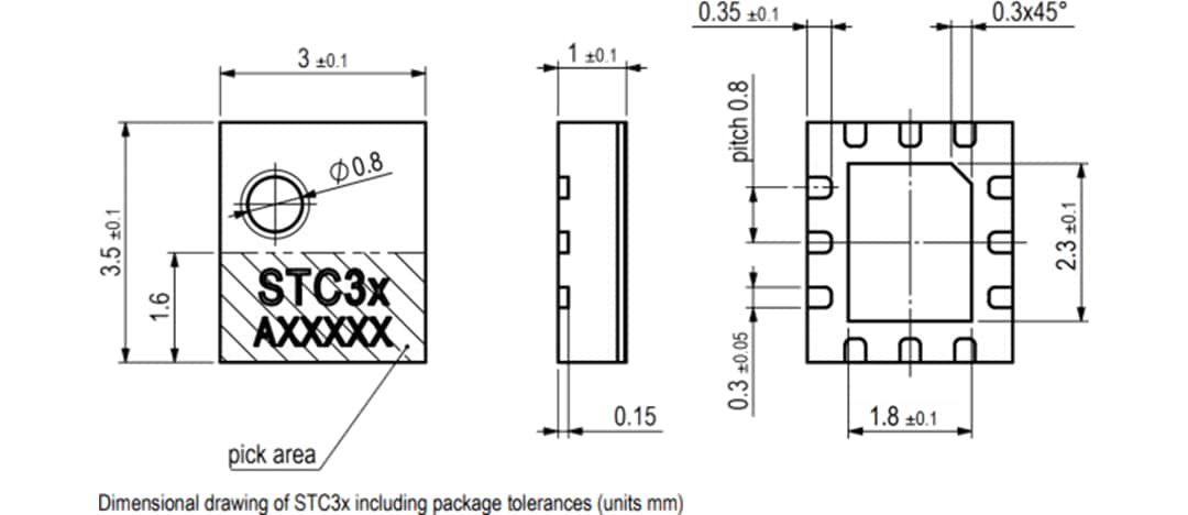 STC31-C Thermal Conductivity Sensor for CO2 - Sensirion | Mouser