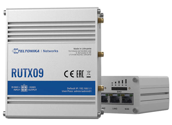 RUTX09 LTE-A Cat 6 Cellular IoT Router - Teltonika | Mouser