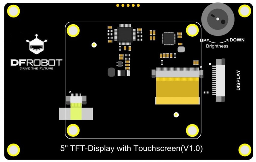 7" 800x480 TFT DSI Capacitive Touchscreen - DFRobot | Mouser