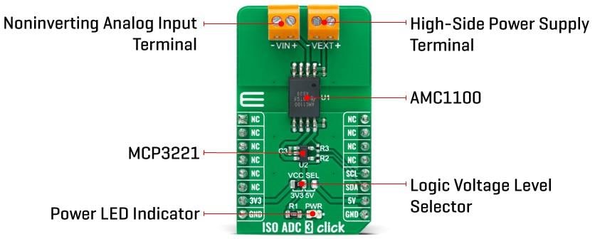ISO ADC 3 Click - Mikroe | Mouser