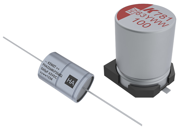 Aluminum Hybrid Polymer Capacitors - KEMET | Mouser