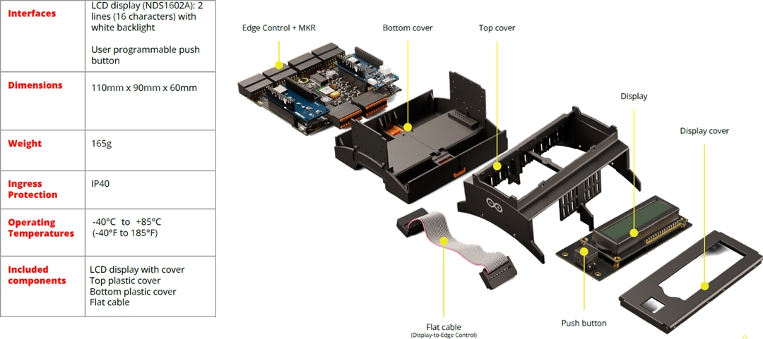 Edge Control Enclosure Kit Arduino Mouser