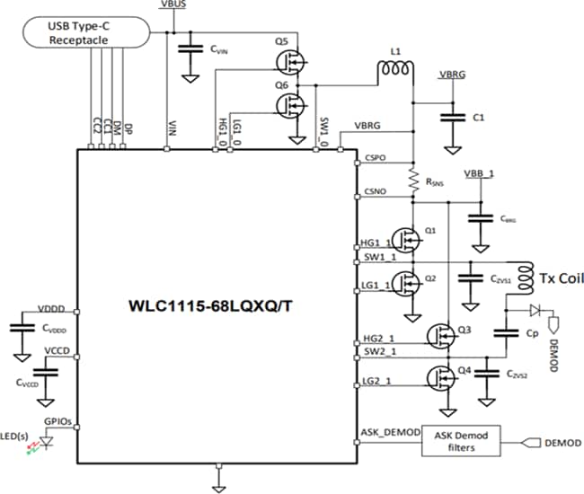 WLC1115 Wireless Charging Transmitter - Infineon Technologies | Mouser