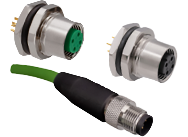 M12 D-Code Connectors & Cable Assemblies - Stewart Connector / Bel | Mouser