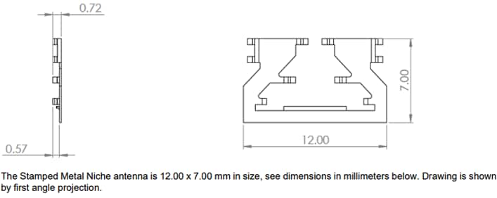 AANI-NI-0012 Stamped Metal Niche Antenna - ABRACON | Mouser