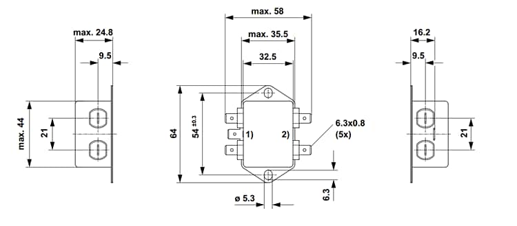 FMAB NEO Single-Phase Block Filters - Schurter | Mouser