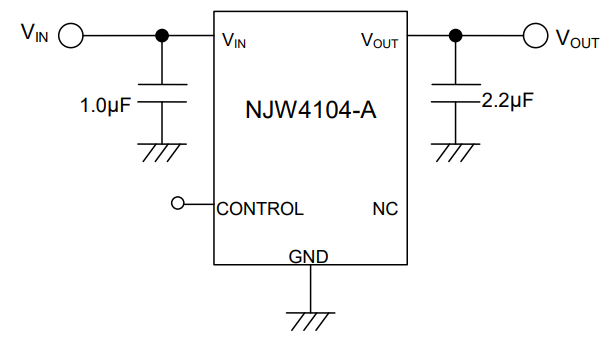 NJW4104/07 LDO Voltage Regulator ICs - Nisshinbo | Mouser