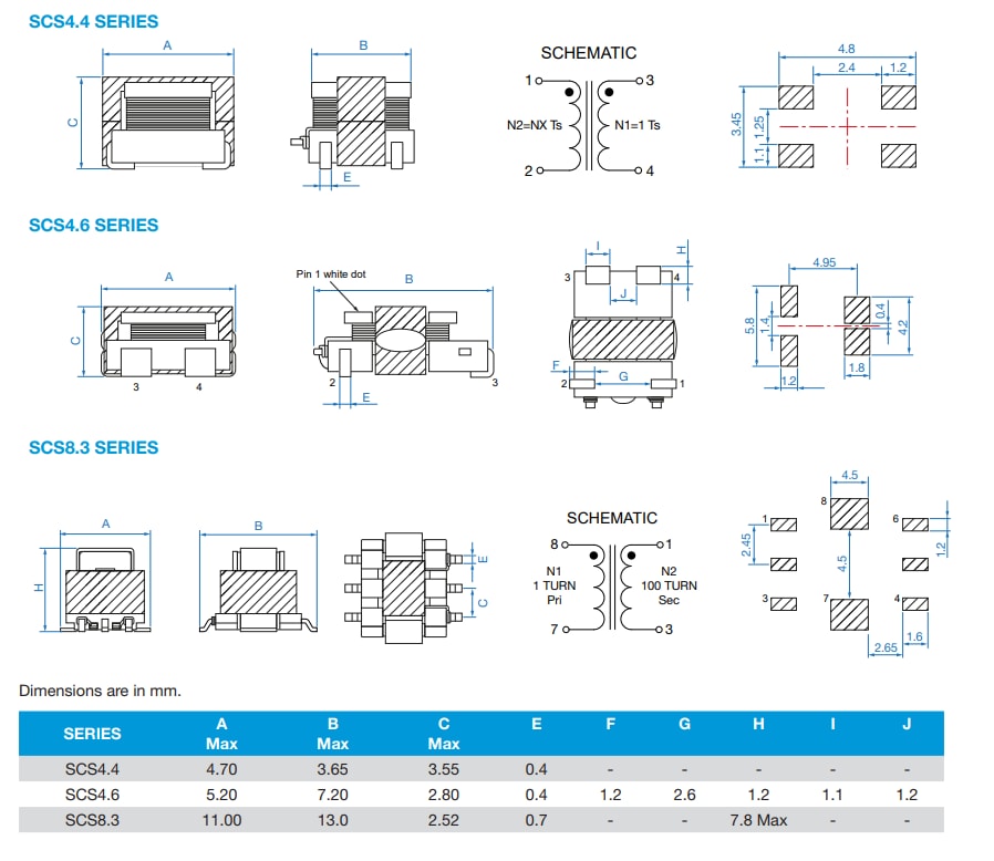 SCS High-Frequency Current-Sensing Transformers - Signal Transformer ...