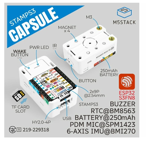 K129 M5Capsule - M5Stack | Mouser