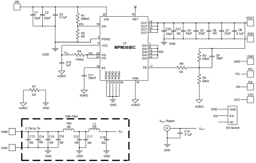 EVM3650C-QW-00A Evaluation Board - MPS | Mouser