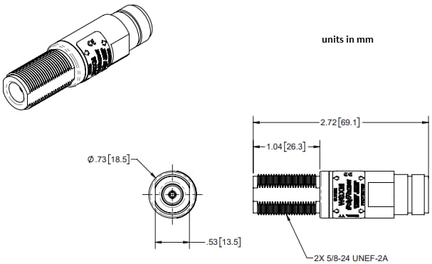 6GHz to 10GHz Type N F/F RF Surge Protector - PolyPhaser | Mouser